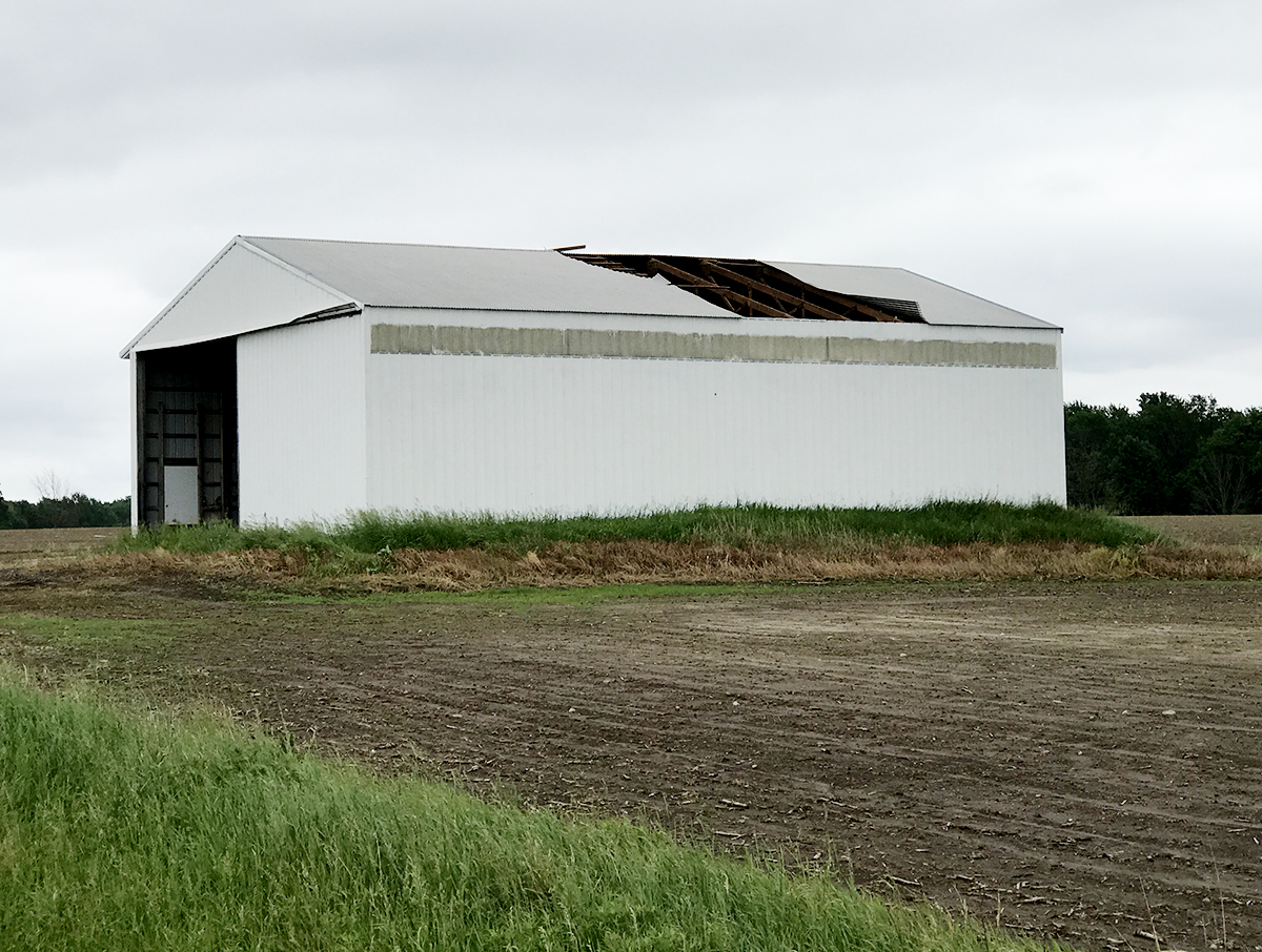 Wind damages Sherman Twp. barn. | MasonCountyPress.com