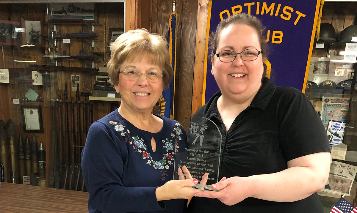 Ludington Optimists recognize Quillan. | MasonCountyPress.com