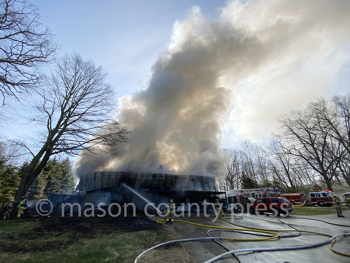 9 displaced after fire destroys PM Township house. | MasonCountyPress.com