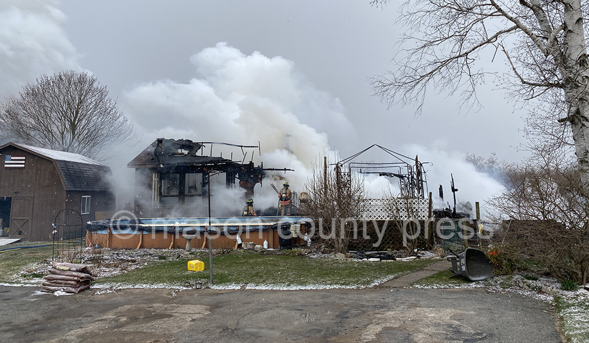 Fire destroys Grant Twp. house. | MasonCountyPress.com