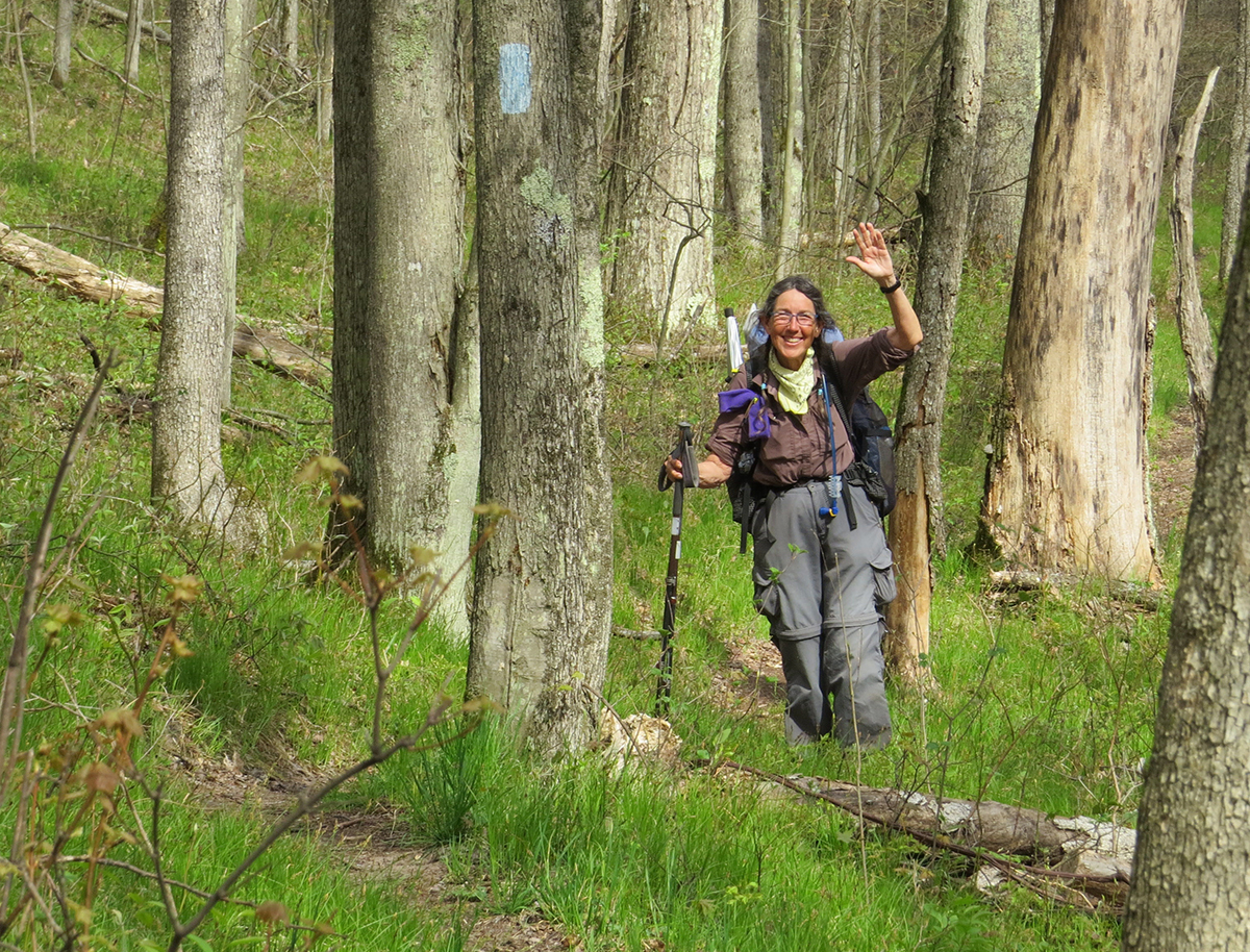 Long distance hiker enjoys local stretch of North Country Trail ...