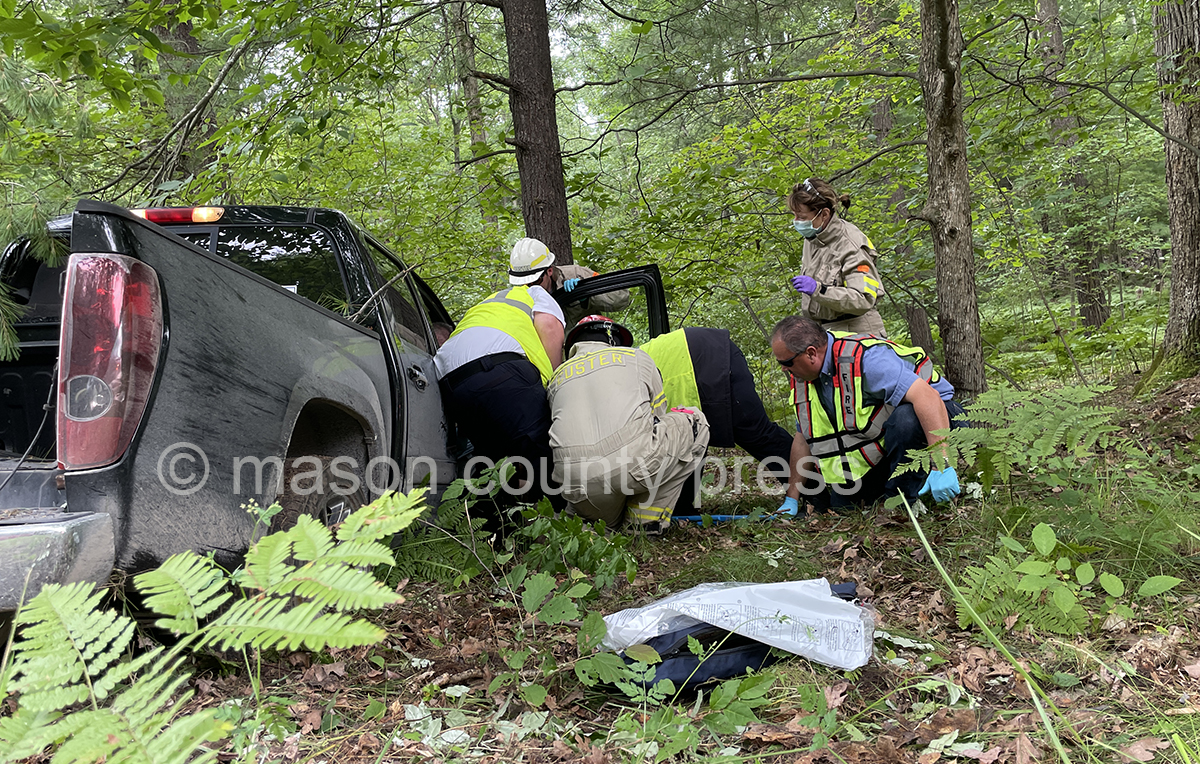 Man arrested following Eden Twp. crash. | MasonCountyPress.com