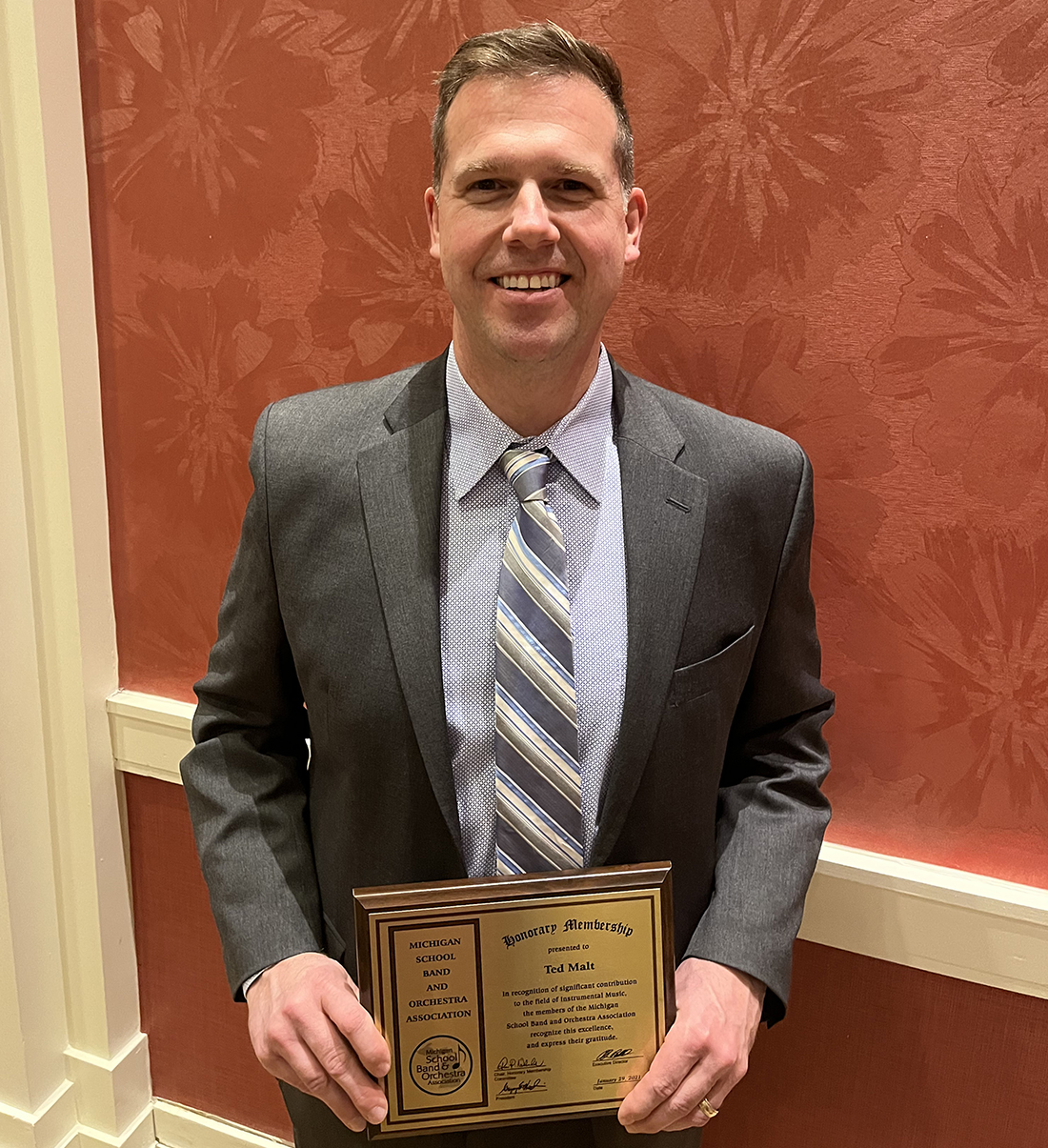 WSCC music professor Ted Malt honored by band and orchestra association ...