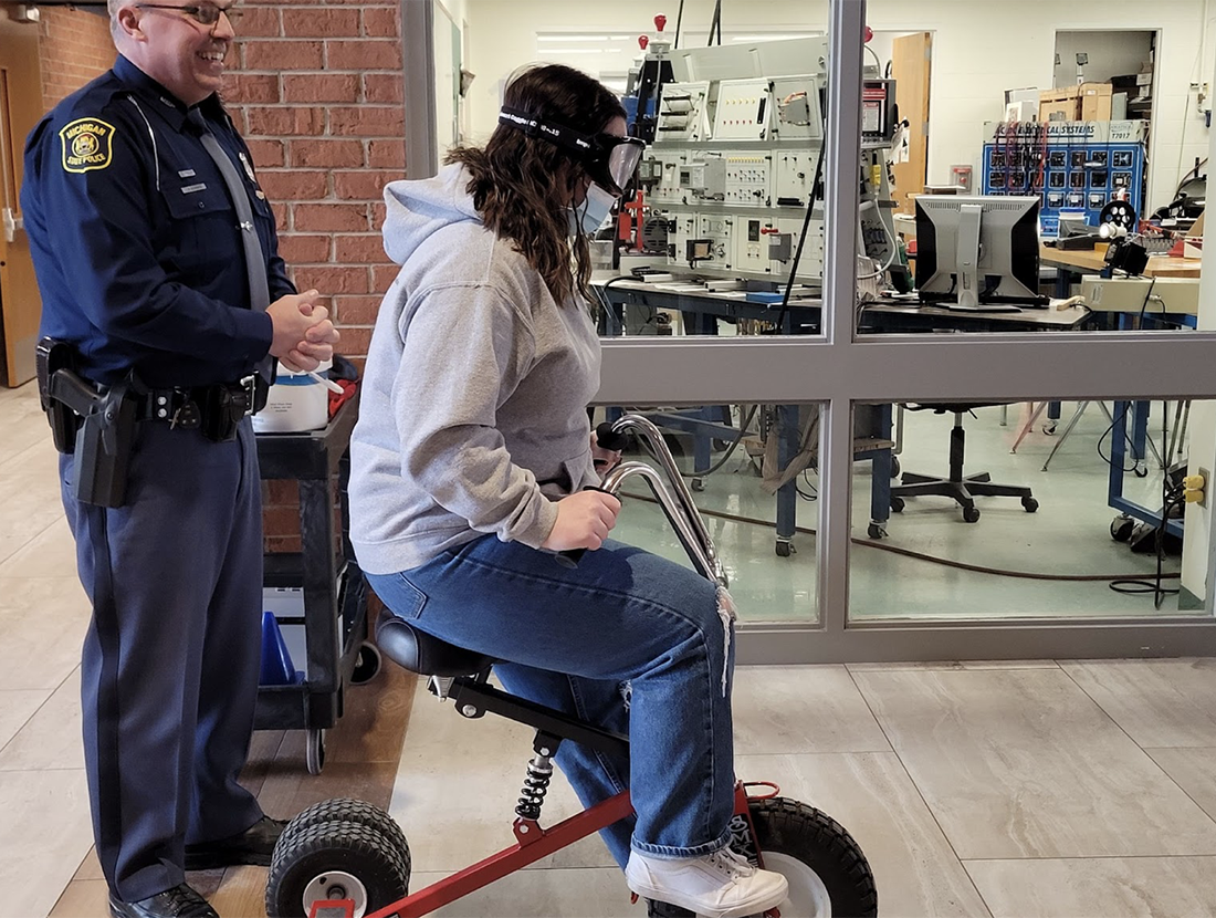 CTE criminal justice students hold safety event. | MasonCountyPress.com