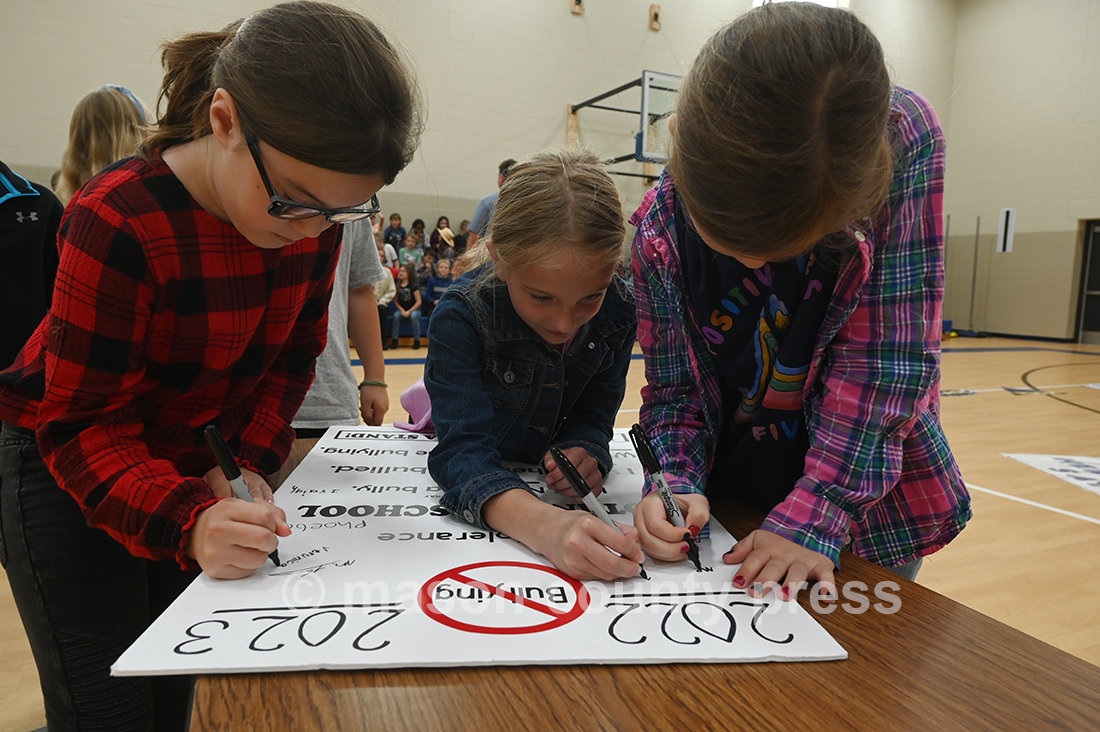 VIDEO: MCC Upper Elementary students pledge against bullying ...