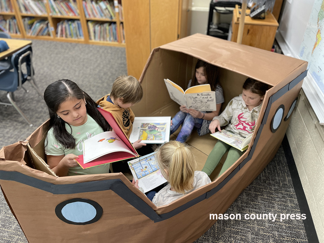 Scottville Elementary celebrates March is Reading month with pirate ...