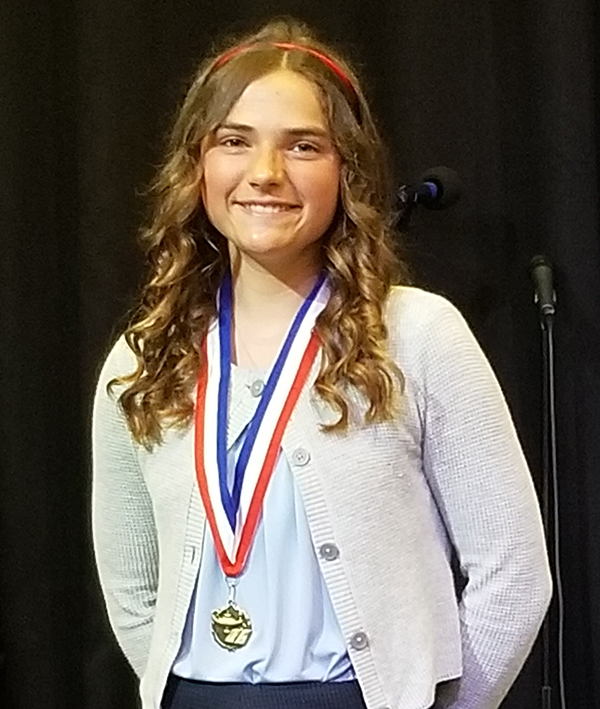 Nadia Grierson wins local ProLife Oratory Contest | MasonCountyPress.com