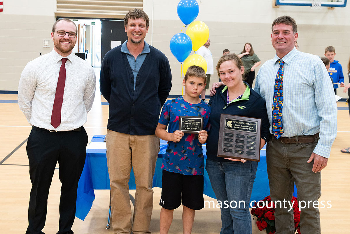 Blake Porter presented MCC Courage of Gabe Award | MasonCountyPress.com