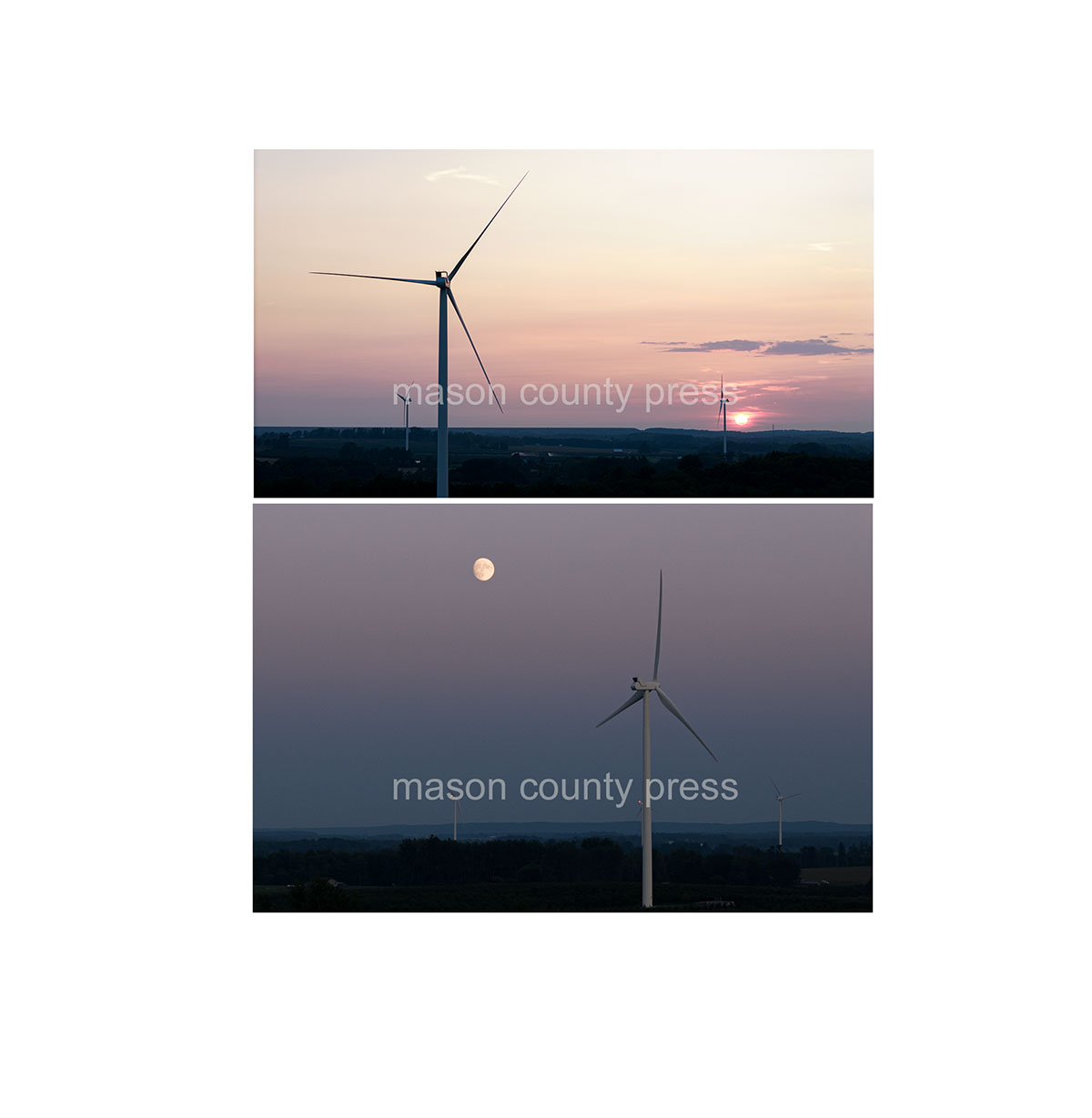 Photo Feature: Sunset – Moonrise | MasonCountyPress.com