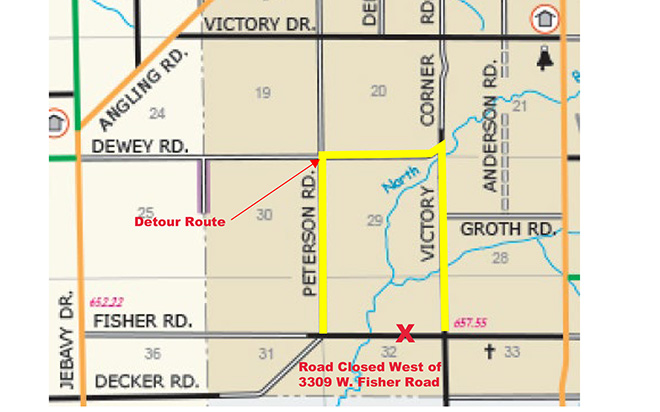 Fisher Road closure | MasonCountyPress.com