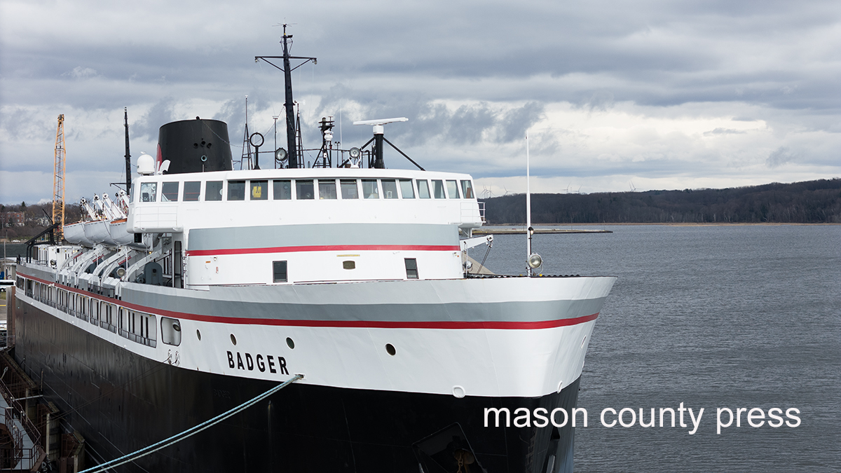 Badger in port for electrical repairs | MasonCountyPress.com