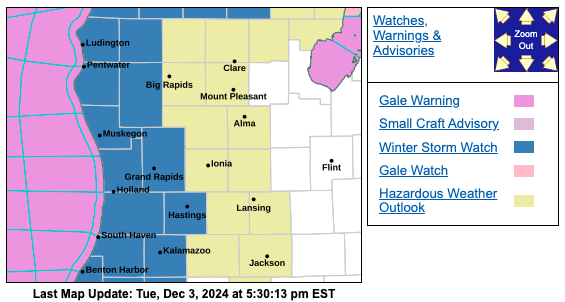 Clipper system to bring heavy, blowing snow | MasonCountyPress.com