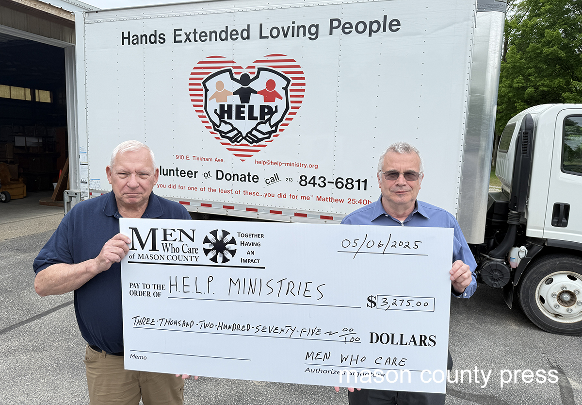 Men Who Care donates to HELP Ministries | MasonCountyPress.com