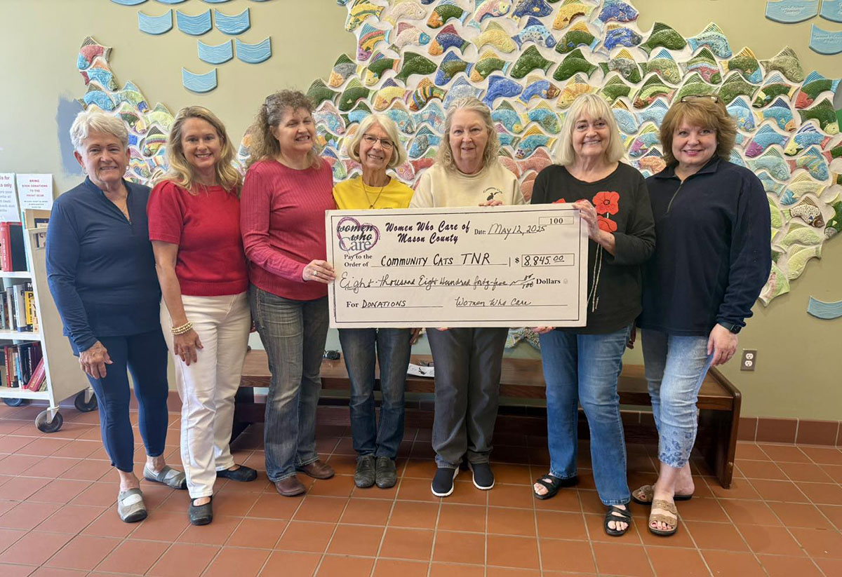 Women Who Care donates to Community Cats TNR | MasonCountyPress.com