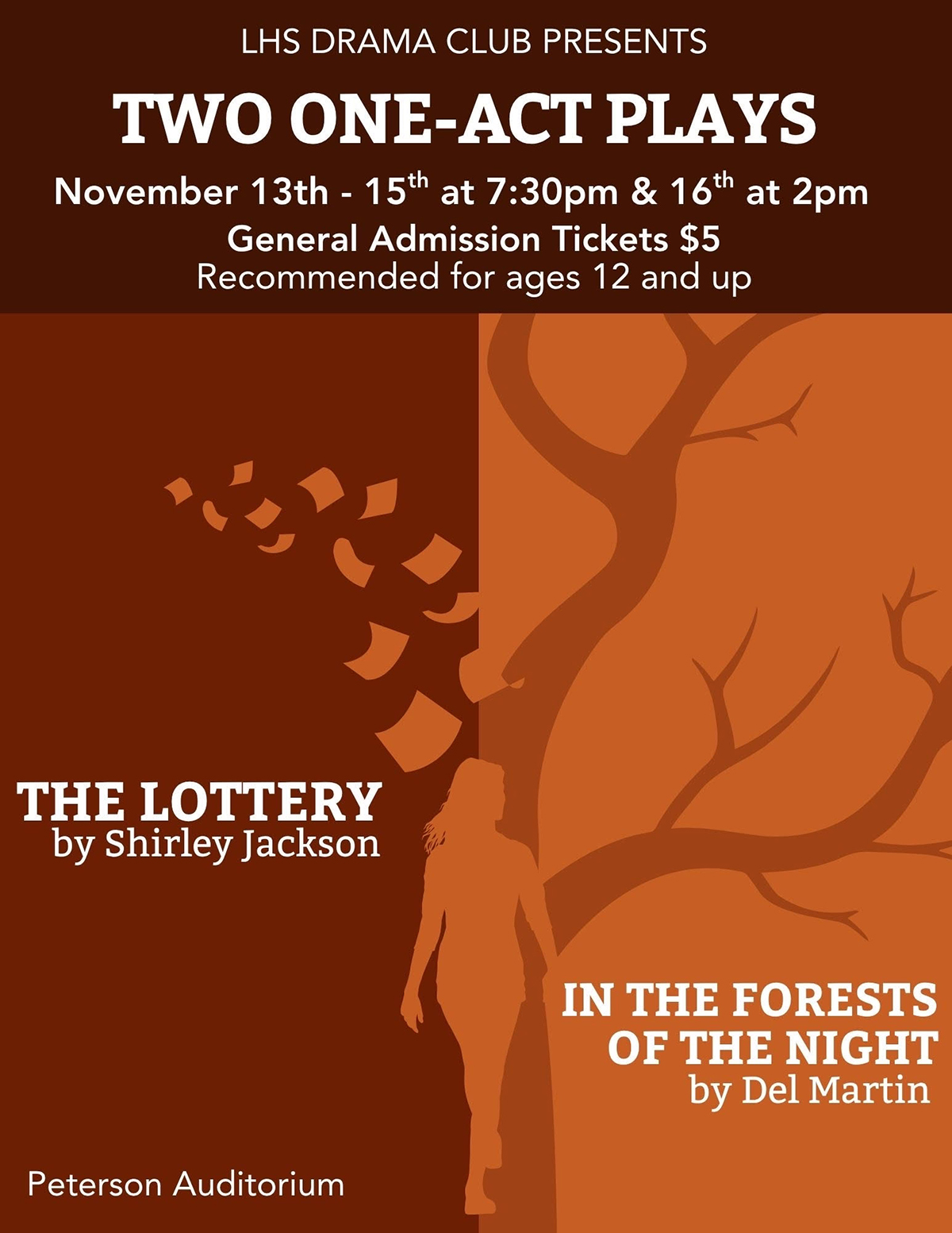 LHS to present two one-act plays Nov. 13-16 | MasonCountyPress.com