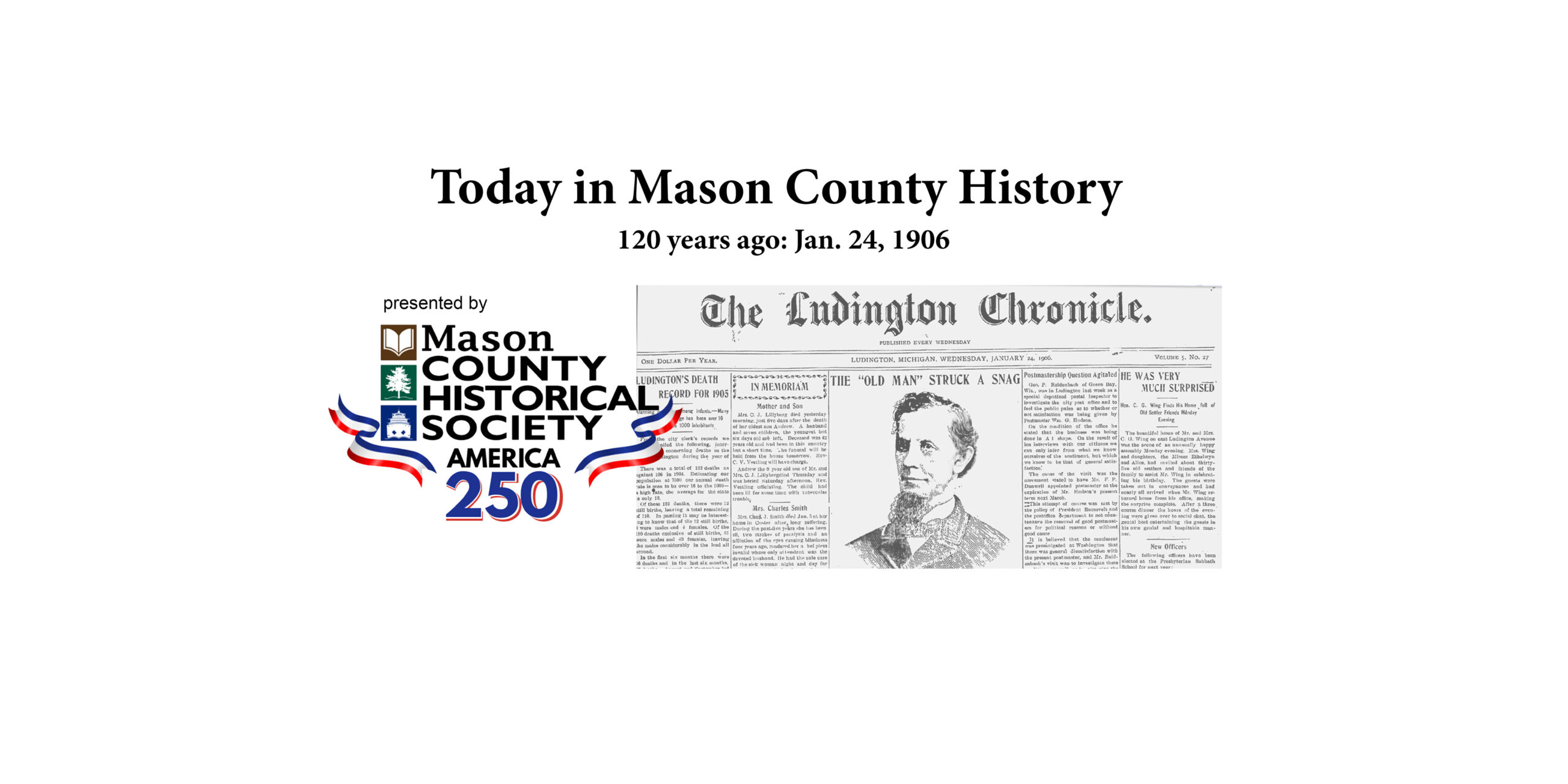 Today in Mason County’s History: Jan. 24, 1906 | MasonCountyPress.com