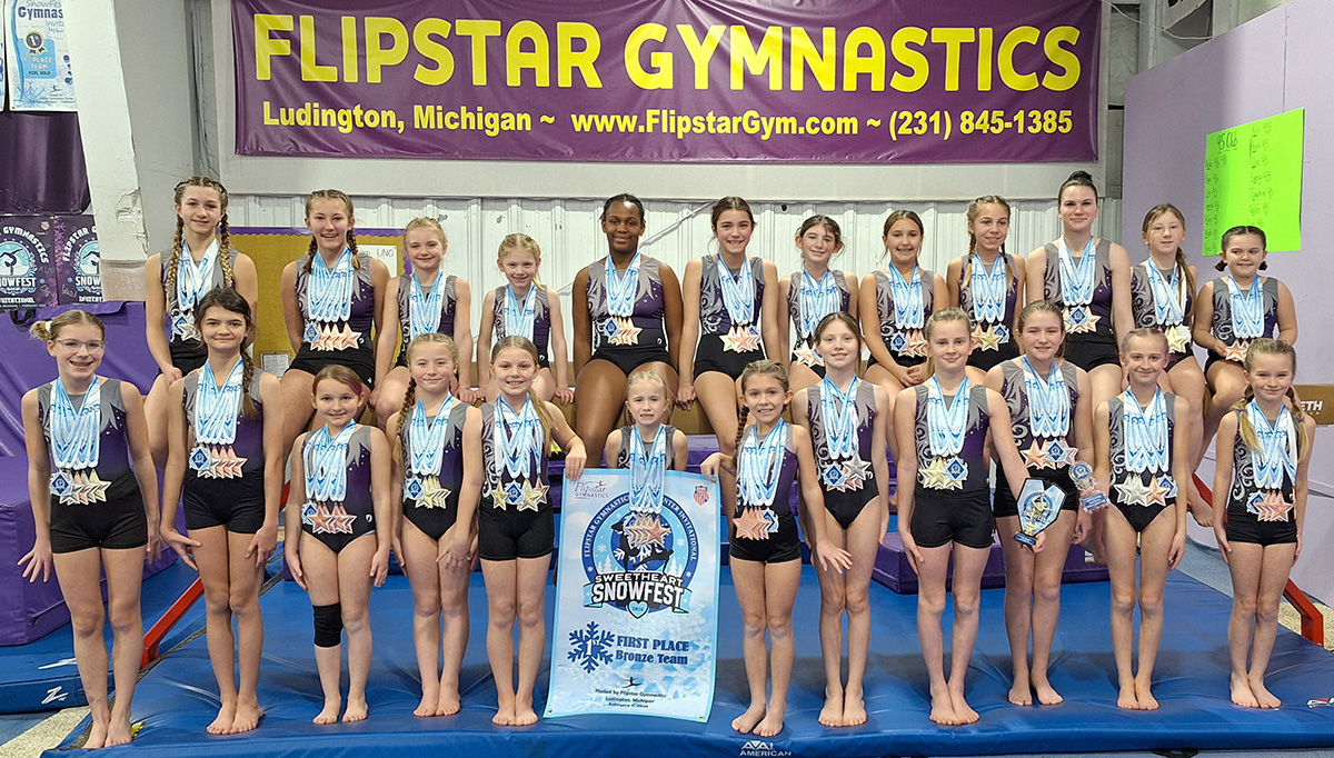 Flipstars Gymnastics teams dominate home invite | MasonCountyPress.com